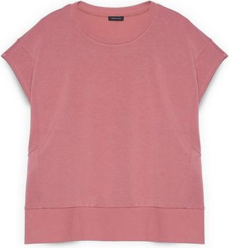 Fiorella Rubino Femme, Sweatshirts et sweats &agrave; capuche, Rose, Taille: 44 FR SweaT-shirt sans Manches en Scuba