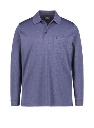 Ragman Herren Polo-Shirts blau