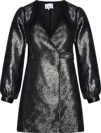 Noella Pace Belt Kleid in Metallic