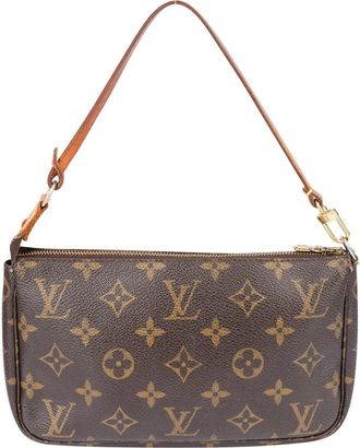 Louis Vuitton Crossbody Bags - Louis Vuitton Canvas Monogram Pochette Accessoire - Gr. unisize - in Braun - f&uuml;r Damen