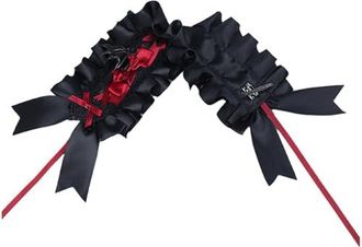 Generic Wynrzyj Bandeaux en dentelle pour cosplay - Ruban fonc&eacute; - Pour le maquillage - Lavage du visage - Pour anniversaire, f&ecirc;te - Accessoire de cheveux en p