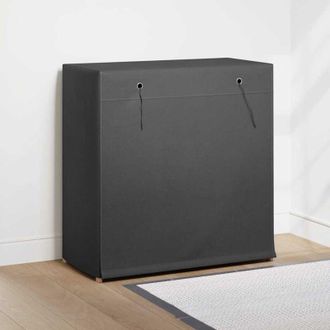 vidaXL Vidaxl - Schuhschrank mit Abdeckung Grau 79 x 40 x 80 cm Stoff