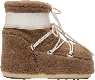 Moon Boot Femme, Chaussures, Brun, Taille: 36 EU Icon Low Fleece Bottes