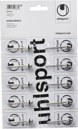 Uhlsport Nadelventile, 10 Stück, Ersatz-Nadeln für Ball-Pumpe, für Fußball, Basketball etc., Ball-Nadeln für Luftpumpe, Nadel-Ventile, Gewinde-Gr. M5