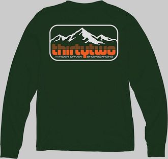 Thirty Two Traverse T-Shirt manches longues vert