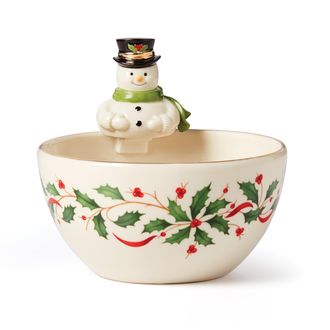 Lenox Holiday Snowman Schale, 1,10, Rot & Gr&uuml;n