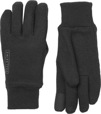 Sealskinz Herren Windproof All Weather Knitted Glove Necton Winddichter Allwetter-Strickhandschuh, Schwarz, XL