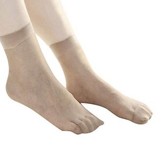 Generic Chaussettes Homme Bi&egrave;re 10 Chaussettes Coupe Paire &Eacute;lastique Bas Courts pour Femmes Chaussettes Minces Apporter Vin Chaussettes, marron, taille unique