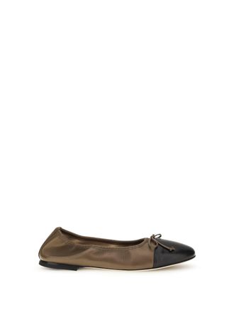 Dear Frances Womens Ballerina Shoes Gala Birch Suede Calf Leather