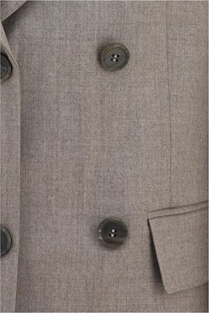 P.A.R.O.S.H. Virgin Wool Fleece Blazer - Gray