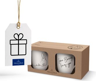 Villeroy & Boch Statement Oster Set Hase 2 Teilig, Tassen Ostern Hase, Ostertassen Set, Becher Ostern, Osterbecher, Kaffeebecher, Hei&szlig;getr&auml;nkebecher, Dekoration, Prem