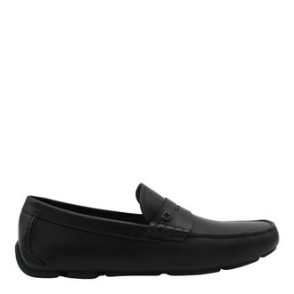 Ferragamo Loafer - Moccasin Silhouette Flat Shoes - Gr. 6_5 - in Schwarz - f&uuml;r Damen