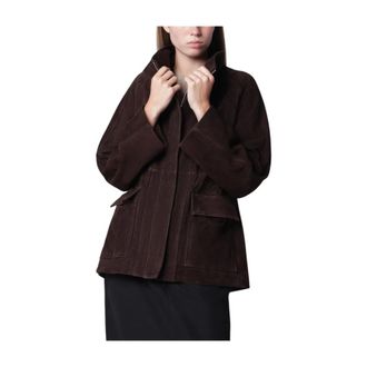 Nour Hammour Nour Hammour, Femme, Vestes, Brun, Taille: 36 FR Quai Funnel Jacket