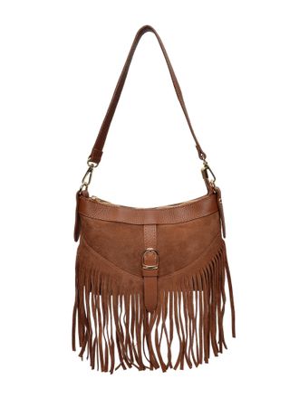 Anna Luchini Braun Rindsledertasche