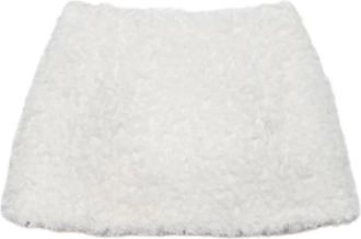 Aniye By Femme, Jupes, Blanc, Taille: 38 FR Mini-jupe en tulle et georgette brod&eacute;e