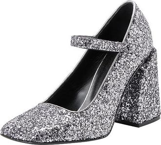 Pinko Femme Claudie Mary Jane Glitter Chaussure Baby, Zzi Canne Fusil Free, 38 EU