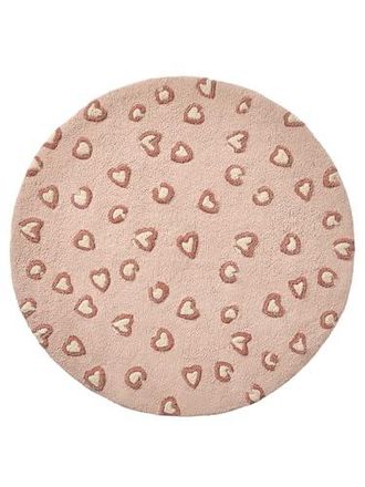 Vertbaudet Tapis Rond léopard Lovely LÉO Rose TU