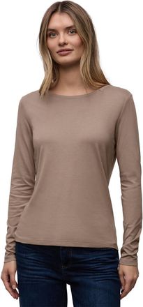 Street One Basic Rundhalsshirt Light Terra Mocha 42