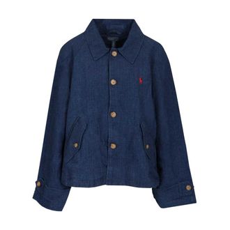 Polo Ralph Lauren Washed Linen Jacket - - Jackets - Damen - Blau - XS