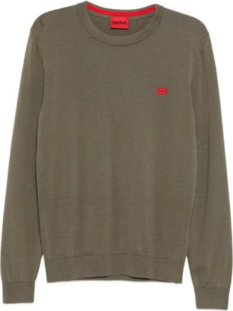 HUGO BOSS haut à logo brodé - Gris