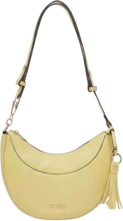Liu Jo Femme, Sacs, Jaune, Taille: ONE Size Sac Hobo Moyen avec Breloque