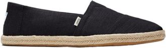 Toms Homme Alpargata Rope Classic Semelle de Mocassin, Total Black, 47.5 EU