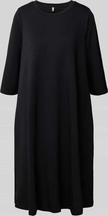 Soyaconcept Knielanges Kleid mit Rundhalsausschnitt Modell BANU