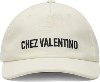 Valentino Garavani Homme, Accessoires, Blanc, Taille: 58 CM Gorra Logo Chez
