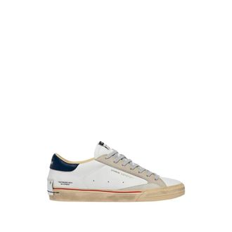 Crime London Homme, Chaussures, Blanc, Taille: 40 EU Baskets en cuir contrast&eacute;