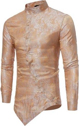 Generic Chemise Homme Rose Manche Courte À Velours Kaki Cachemire Fantaisie sous Extra Demi Roulé Moulante Cérémonie Véritable Chocolat Bretelle Cool Le Anime