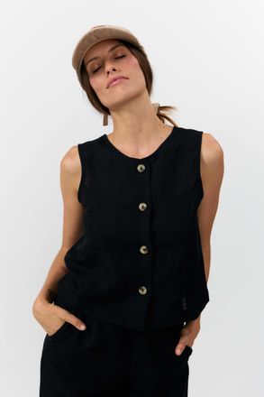 Suite13lab Damen vegan Top Fuji Schwarz