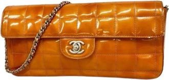 Chanel Sac bandouli&egrave;re vintage doccasion - Femme - Pre-owned - Orange - Taille: ONE Size