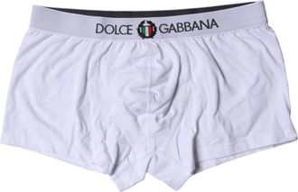 Dolce & Gabbana Femme, Sous-v&ecirc;tements, Blanc, Taille: 40 FR Boxer Underwear