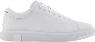 A|X Armani Exchange Homme, Chaussures, Blanc, Taille: 40 EU Action Leather Baskets