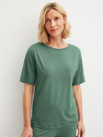 CALIDA Kurzarmshirt DEEPSLEEPWEAR Balancing Damen (1-tlg) Rundhalsausschnitt mit weiten &Auml;rmeln