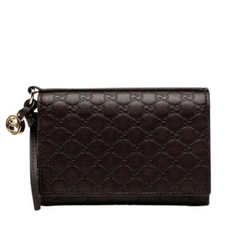 Gucci Porte-cartes Pre-owned - Femme - Pre-owned - Brun - Taille: ONE Size