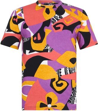 Moschino Homme, Tops, Multicolore, Taille: XS T-shirt G&eacute;om&eacute;trique