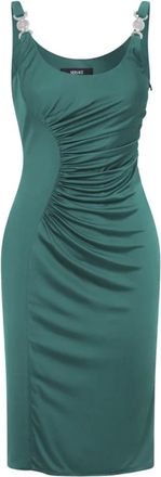 Versace Femme, Robes, Vert, Taille: 36 FR Viscose-Jersey Midi Dress