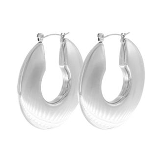 Dansk Copenhagen Femme, Accessoires, Gris, Taille: ONE Size Courage Waterproof U-Turn Statement Earring