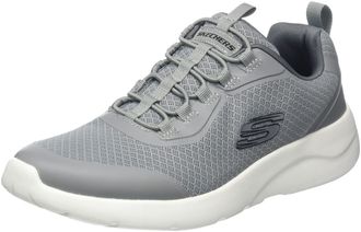 Skechers Herren Dynamight 2.0 Setner Sneaker, Gray Mesh/Synthetic/Trim, 43 EU