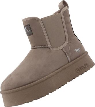 Mustang Jeans Damen Chelsea Boots Taupe EU 37