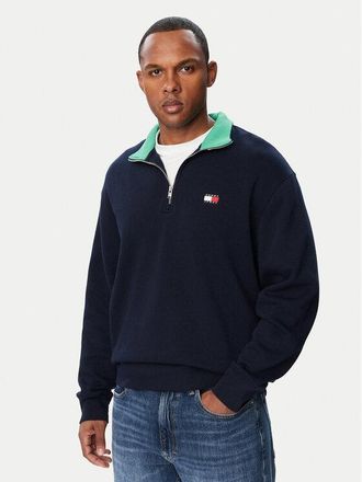 Tommy Jeans Sweatshirt Branded DM0DM23605 Dunkelblau Regular Fit