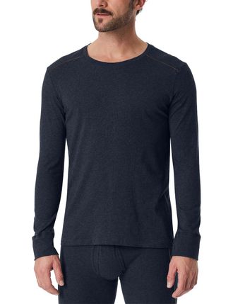 Schiesser Herren Langarm-Comfort Fit Baselayer-Shirt, Nachtblau_183141, 6