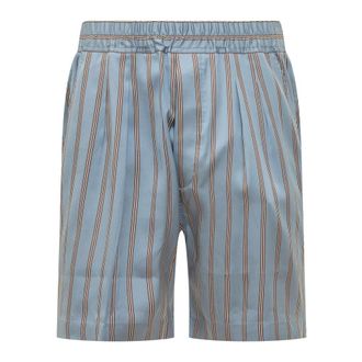 Tom Ford Homme, V&ecirc;tements de nuit et de d&eacute;tente, Bleu, Taille: W33 Short de d&eacute;tente pliss&eacute;