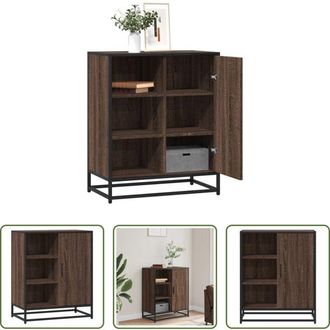 vidaXL vidaXL Badezimmer - Sideboard Braun Eichen-Optik 62x35x76 cm Holzwerkstoff