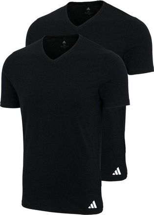 adidas Performance Poloshirt T-Shirt Basic V-Neck 2P (Packung, 2-tlg., 2er-Pack)