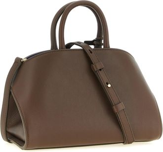 Ferragamo Calfskin Leather Top Handle Bag - Brown