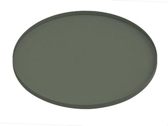 Present Time Tray Round Iron Jungle Green