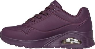 Skechers Damen UNO Stand On Air Turnschuhe, Burgundy Duraleather/Mesh, 38.5 EU