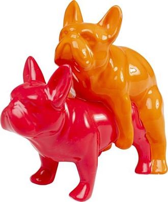 Kare Design Design Deko Figur Love Dogs, Mehrfarbig, Deko Objekt, Wohnaccessoires, Hunde, Tiermotiv, Wohnzimmer, Flur, 17x11x20 cm (H/B/T)